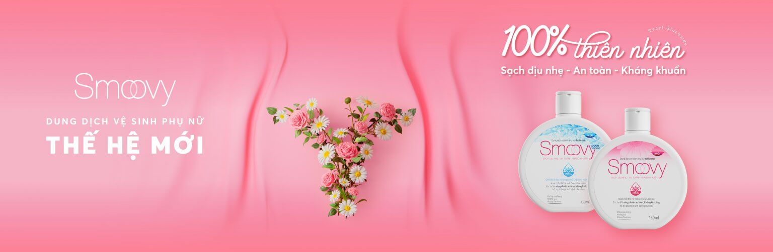 Dung dịch vệ sinh phụ nữ thế hệ mới Smoovy sạch dịu nhẹ, kháng khuẩn